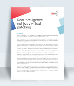 Real Intelligence, Not Just Virtual Patching - Indusface